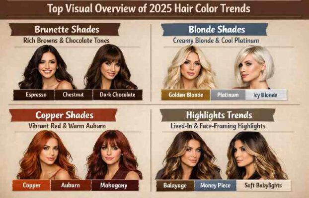 2025 Hair Color Trends: Top Shades, Highlights & Ideas